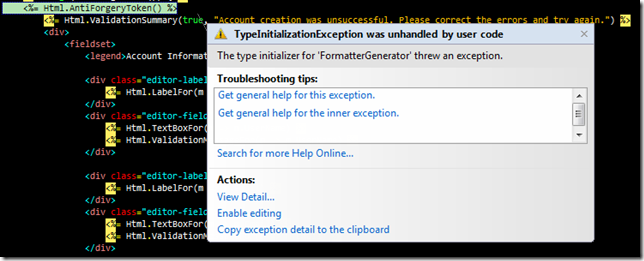 Mvc Bug The Virtual Path Path Maps To Another Application Which Is Not Allowed